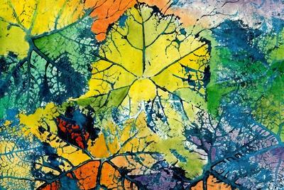 'Art Abstract Background . Handmade Mono-Print and Painting on Paper ...