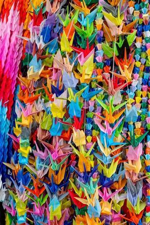 '1000 cranes origami created as prayer for peace on display in Peace ...