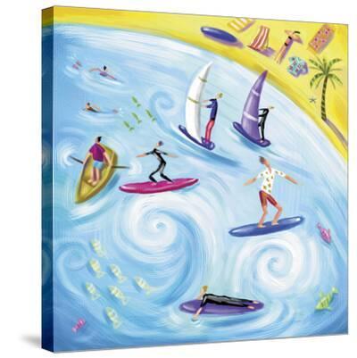 'Surf's Up' Stretched Canvas Print - Jo Parry | AllPosters.com