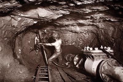 The Bottom of Cook's Kitchen Engine Shaft, Illustration from ''Mongst ...