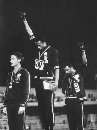 'Black Power Salute, 1968 Mexico City Olympics' Premium Photographic ...