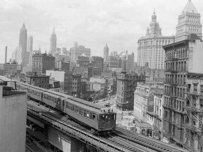 'Third Avenue EL, New York, New York' Photographic Print - John Lindsay ...