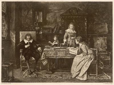 'John Milton, Blind in Old Age, Dictates 'Paradise Lost' to His Three ...