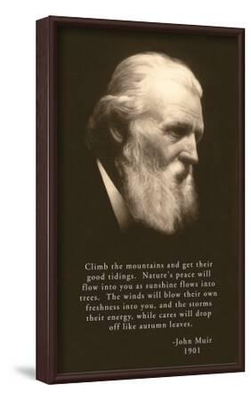 'John Muir Photo with Quote' Posters | AllPosters.com