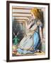 'Alice and the White Rabbit. Illustration by John Tenniel from the ...