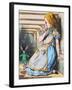 'Alice and the White Rabbit. Illustration by John Tenniel from the ...