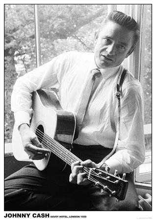 Johnny Cash Middle Finger Poster