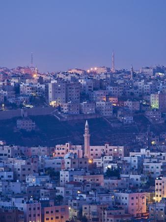 'Jordan, Amman, Elevated View of Jebel Amman' Photographic Print ...