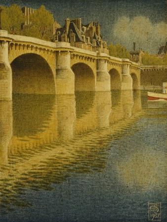 Pont Henri Iv, 1937 (Tempera) Giclee Print - Joseph Edward Southall ...