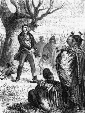 Joseph Smith Preaching to Nat. Americans Giclee Print | AllPosters.com