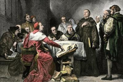 'Judgment of Martin Luther (1483-1546) before the Court of Thomas De ...