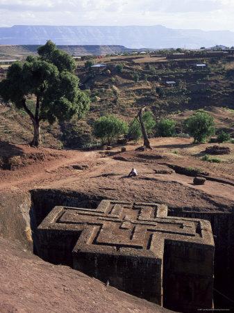 'Bet Giorgis, Rock Cut Church, Lalibela, Ethiopia, Africa' Photographic ...