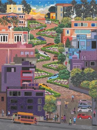 'Lombard Street' Posters - Julie Pace Hoff | AllPosters.com