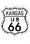 'Kansas Route 66 Sign Art Poster Print' Poster | AllPosters.com