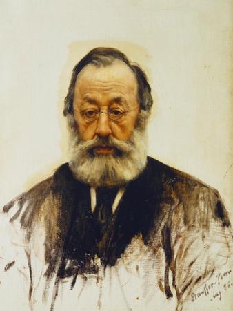 'Portrait of Gottfried Keller, 1886' Giclee Print - Karl Stauffer-Bern ...