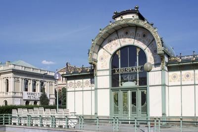 'Karlsplatz Underground Station, Designed Between 1894 and 1899' Giclee ...