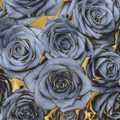 Roses - Blue on Gold - Kate Bennett | AllPosters.com