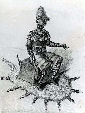 'Kazembe, or King of Lunda, South of Lake Mweru, 1891' Giclee Print ...