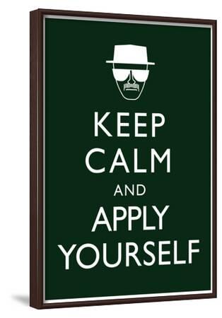 'Keep Calm and Apply Yourself' Print | AllPosters.com