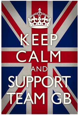 'Keep Calm and Support Team GB Sports Poster' Posters | AllPosters.com