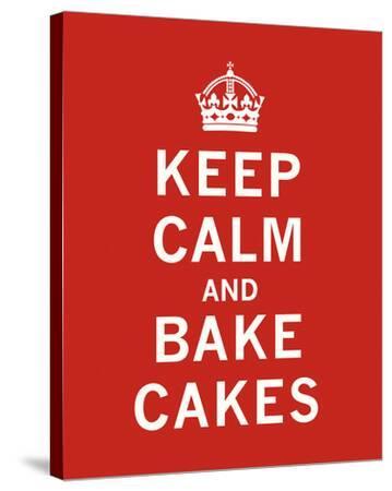 'Keep Calm, Bake Cakes' Stretched Canvas Print - The Vintage Collection ...