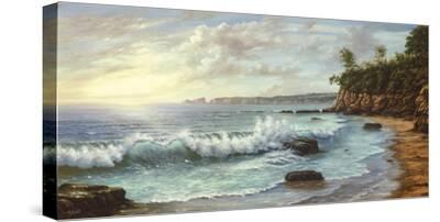 'Summer Blue Sea' Stretched Canvas Print - Keith Cast | AllPosters.com