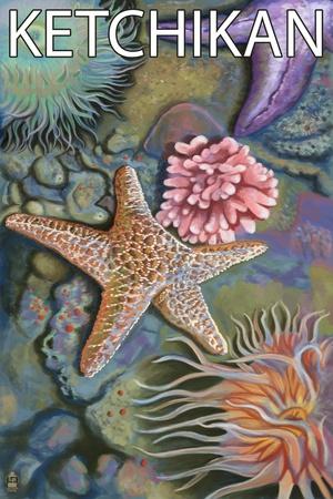 'Ketchikan, Alaska - Tidepools' Prints - Lantern Press | AllPosters.com
