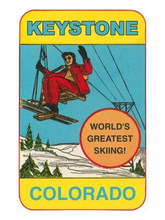 'Keystone, Colorado, Label' Posters | AllPosters.com