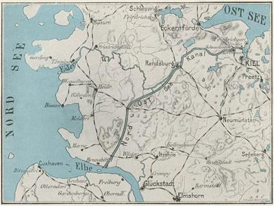 'Kiel Canal Map' Prints | AllPosters.com