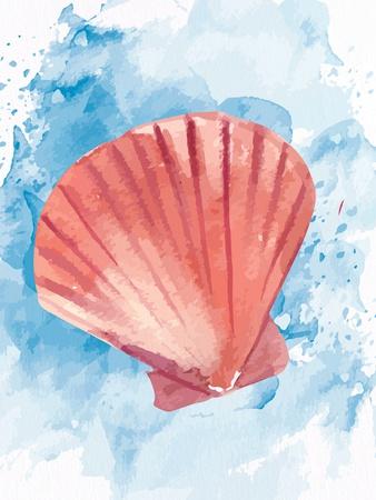 'Coast Shell Pastel 3' Art - Kimberly Allen | AllPosters.com