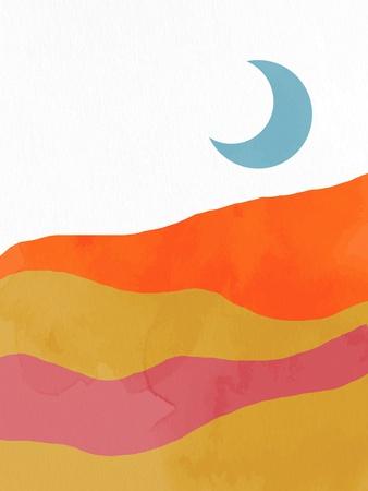 'Sun And Moon Landscape 2' Prints - Kimberly Allen | AllPosters.com