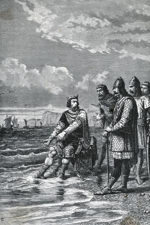 'King Canute with His Courtiers' Giclee Print | AllPosters.com