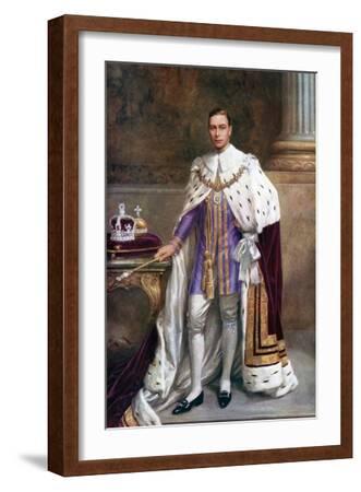 'King George VI in Coronation Robes, 1937' Giclee Print - Albert Henry ...