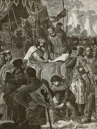 'King John Signing the Great Charter' Giclee Print | AllPosters.com