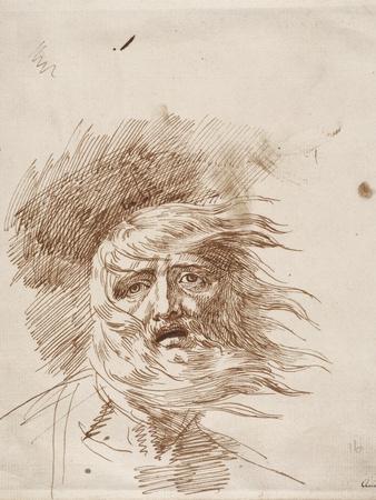 'King Lear in the Storm (Pen and Bistre Ink on Paper)' Giclee Print ...