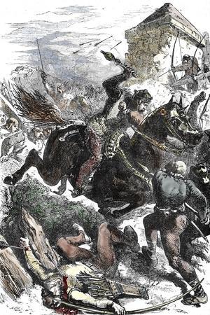 'King of France Fighting the Robber Knights on the Royal Domain, 1111 ...