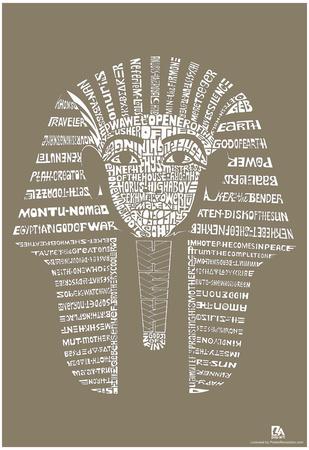 'King Tut Text Poster' Prints | AllPosters.com
