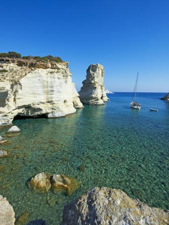 'Kleftiko Bay, White Cliffs of Kleftiko, Milos, Cyclades Islands, Greek ...