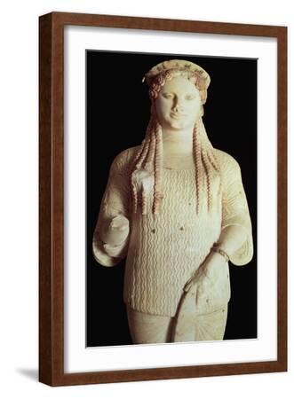 'Kore 670, Ca 510-520 Bc, Sculpture of Archaic Age from Acropolis in ...