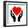'Hands Holding The Heart #1' Posters - kots | AllPosters.com