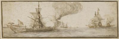 'La frégate attaquée par des pirates' Giclee Print - Abraham de Verwer ...