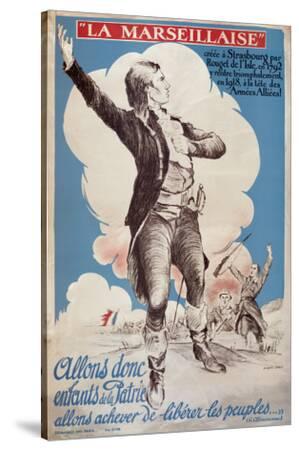'La Marseillaise' Stretched Canvas Print - Jacques Carlu | AllPosters.com