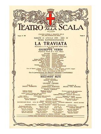 'La Scala: Verdi Opera Traviata' Prints | AllPosters.com