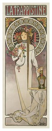 'La Trappistine, 1897' Prints - Alphonse Mucha | AllPosters.com