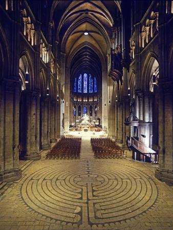 'Labyrinth, Chartres Cathedral, France' Photographic Print | AllPosters.com