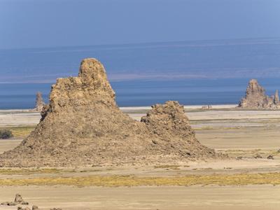 'Lac Abbe (Lake Abhe Bad) With Its Chimneys, Republic of Djibouti ...