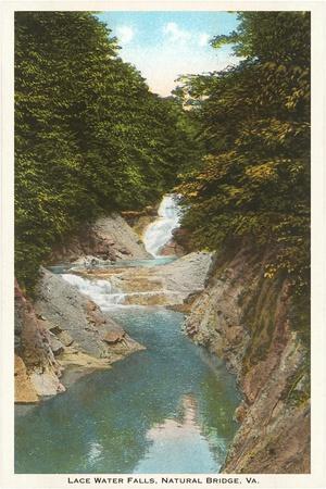 Lace Waterfalls, Natural Bridge, Virginia Print | AllPosters.com