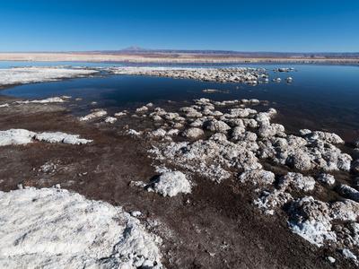 'Laguna Tebenquiche, Salar De Atacama, Atacama Desert, Chile, South ...