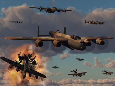 'Lancaster Heavy Bombers of the Royal Air Force Bomber Command ...