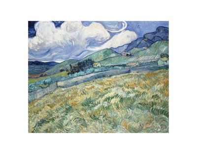 'Landscape from Saint-Remy, 1889' Prints - Vincent van Gogh ...